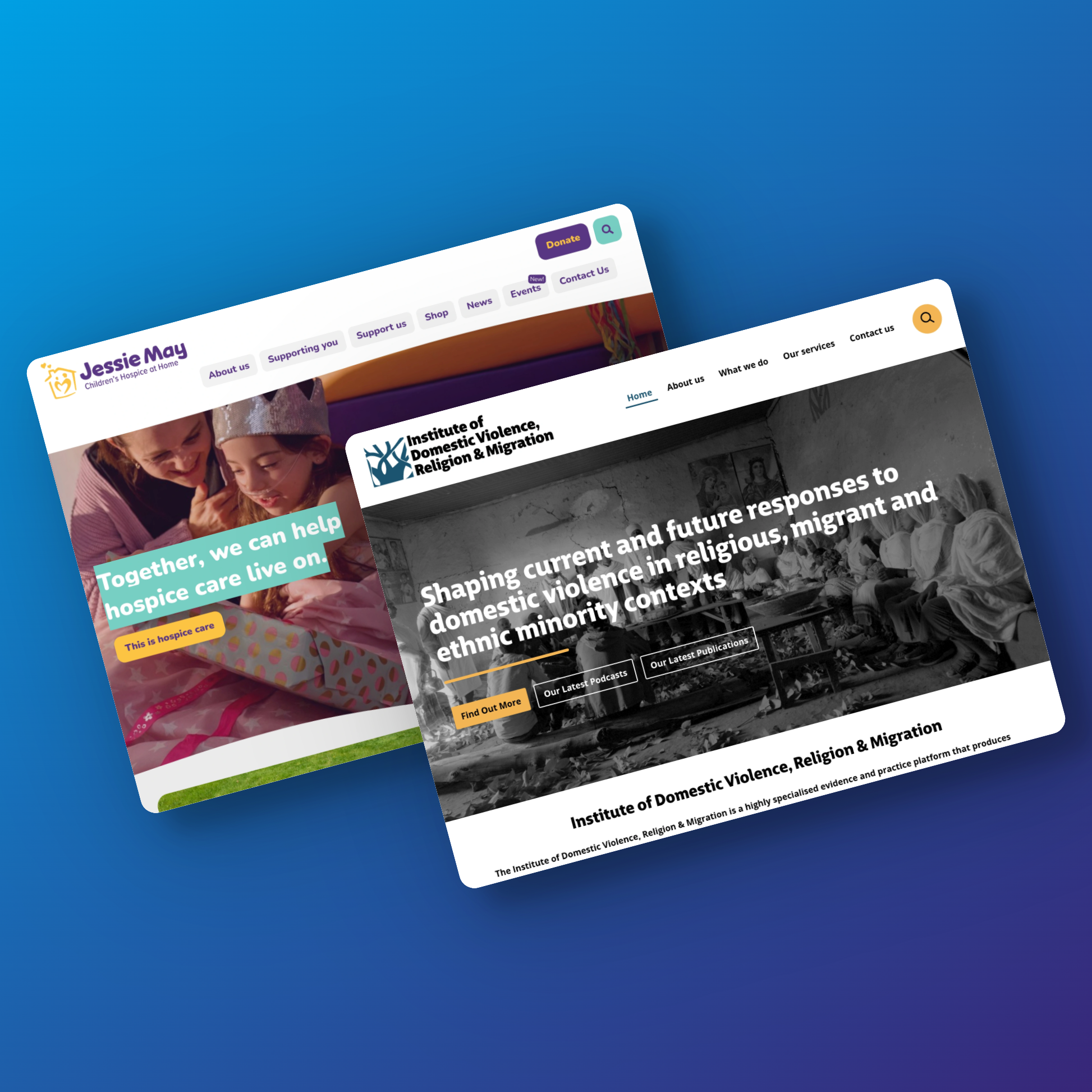 Website Design For charities - Nebula Design Agency